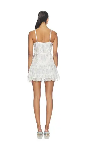 LoveShackFancy Saphirae Dress In White