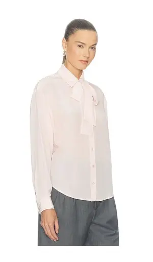 Ulla Johnson Lise Long Sleeve Blouse In Pink