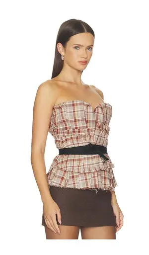 V. CHAPMAN X Kristopher Brock Madrid Top In Multi - Plaid