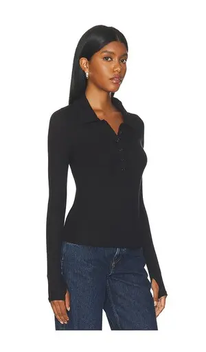 Michael Lauren Bartlet Long Sleeve Polo Henley