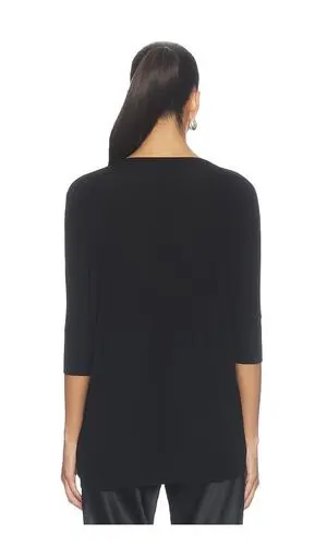 Michael Lauren Dylan 3/4 Sleeve Draped V-neck