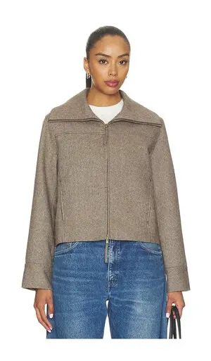 ELODIE THE LABEL Beatrice Zip Front Jacket
