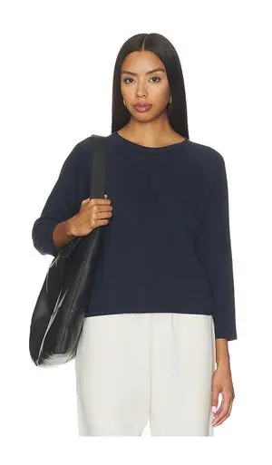 LESET Margo Baseball Tee In Navy - Midnight
