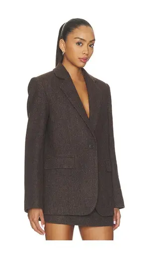 ELODIE THE LABEL Perrin Wool Blend Blazer