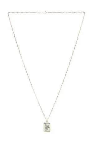 SERGE DENIMES Protect Necklace In Metallic - Silver