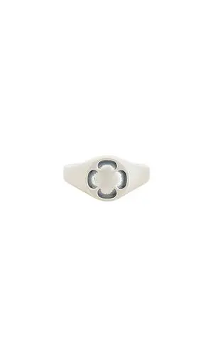 SERGE DENIMES Quadrant Ring In Metallic - Silver