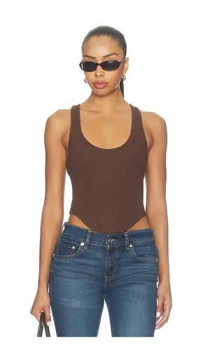 Ksubi Muse Tank Top - Chocolate