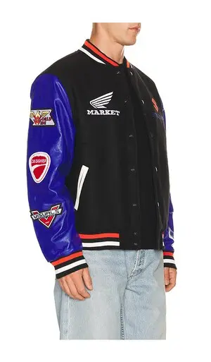 MARKET Sponsorship Varsity Jacket In Multi