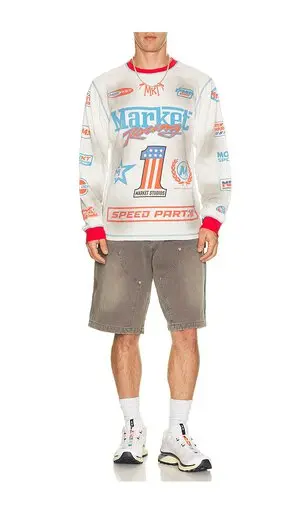 MARKET Speed Part Thermal Long Sleeve Tee