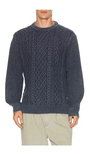 DARK SEAS Big Sur Sweater In Blue - Indigo