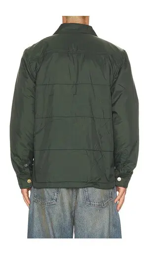 DARK SEAS Machinist Nylon Shirt Jacket In Green