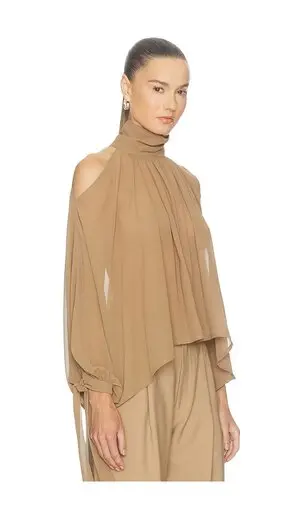NONCHALANT LABEL Juno Blouse In Brown