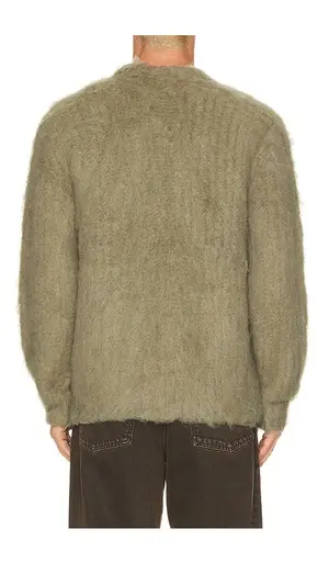Obey Patron Cardigan In Brown