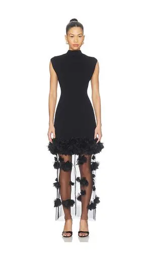 Aje Fleura Knit Midi Dress