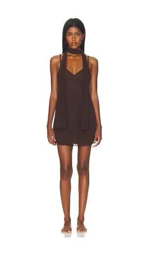 Only Hearts Liv Mini Dress - Chocolate
