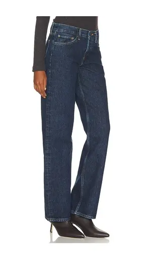 AGOLDE Low Rise Loose Jean In Blue - Pendulum