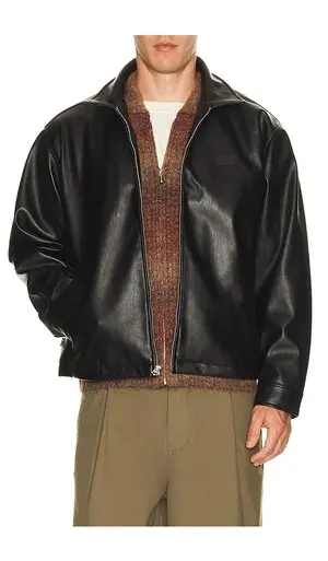 Obey Workman Pu Jacket - Black
