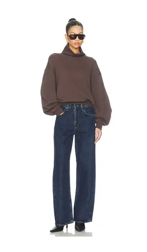 AGOLDE Jenning Sweatshirt In Brown