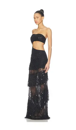 LA FUORI Luna Veil Tier Dress