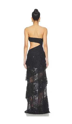 LA FUORI Luna Veil Tier Dress