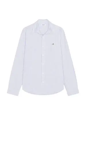 EDMMOND STUDIOS Duck Striped Shirt In Blue
