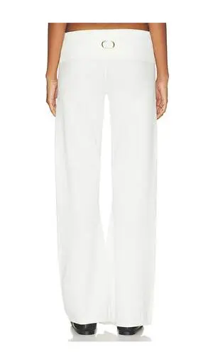 RUNAWAY THE LABEL Monisha Foldover Flare Knit Pant