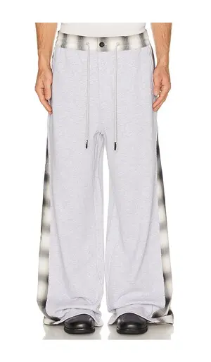 FENG CHEN WANG Patched Panel Jersey Trousers