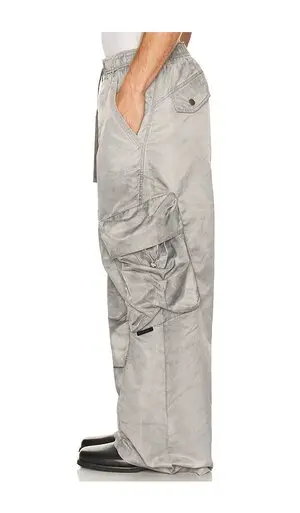 FENG CHEN WANG Sand Washed Nylon Cargo Pants