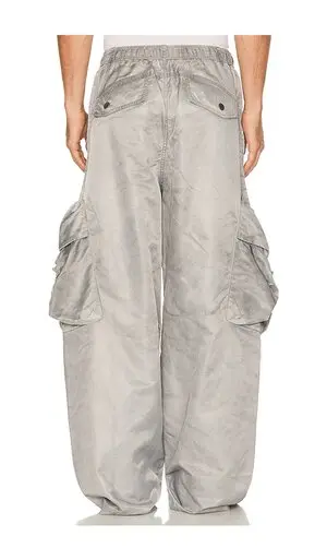 FENG CHEN WANG Sand Washed Nylon Cargo Pants