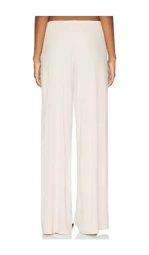 RUNAWAY THE LABEL Anji Relaxed Wide Leg Sweatpants In Neutral
