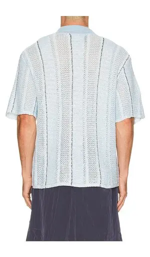 FENG CHEN WANG Knitted Cardigan Sweater In Blue