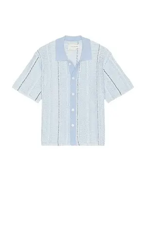 FENG CHEN WANG Knitted Cardigan Sweater In Blue