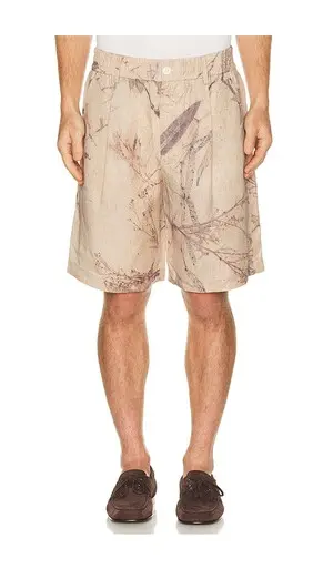 FENG CHEN WANG Printed Plant Dye Shorts