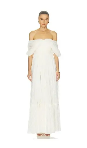 V. CHAPMAN X Kristopher Brock Leon Gown In White
