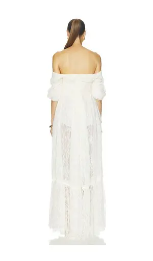 V. CHAPMAN X Kristopher Brock Leon Gown In White