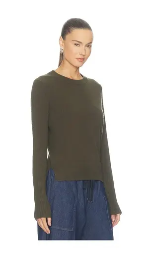 LA LIGNE Solid Lean Lines Sweater