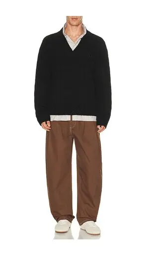 Fred Perry Canvas Cable V-neck Jumper