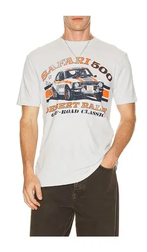 Junk Food Safari 500 Vintage Tee In White - Dream