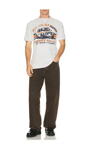 Junk Food Safari 500 Vintage Tee In White