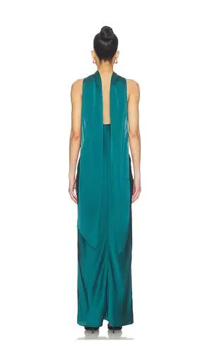 Amanda Uprichard Ashton Gown In Green - Malachite