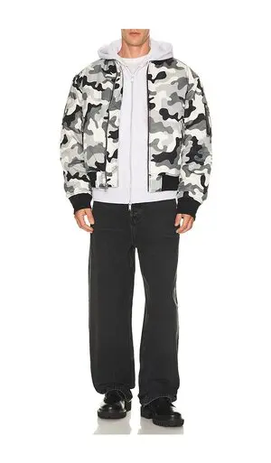 HUF Olympia Flight Jacket In Grey