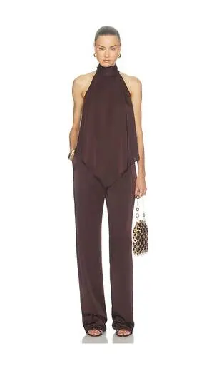 Lapointe Lightweight Satin Hankerchief Top