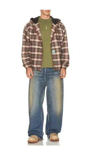 HUF 89 Heavyweight Long Sleeve Tee In Green