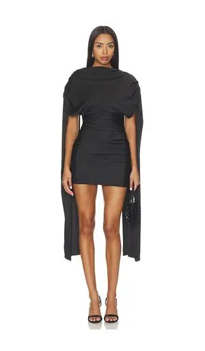 Superdown Zander Drape Mini Dress - Black