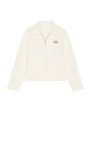 Kenzo Loves Zipped Coach Jacket In Cream