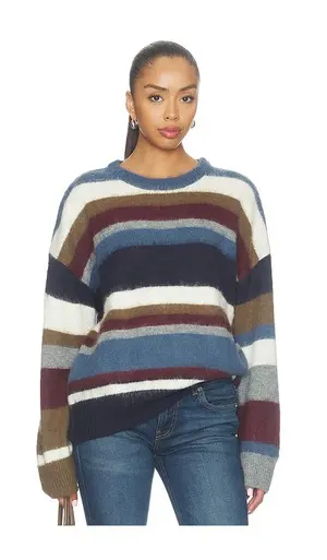 GUIZIO Hawley Sweater In Blue - Blue Multi