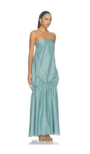 Amanda Uprichard Esme Maxi Dress In Blue