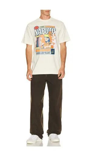 BIOWORLD Naruto Hidden Leaf Village Tee In Cream