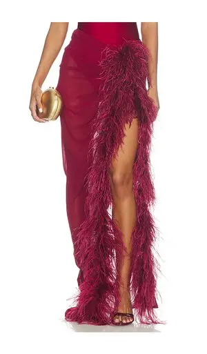 BRONX BANCO Bella Skirt In Red - Ruby
