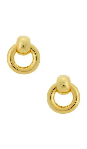 Jenny Bird Mini Puffy Faye Knockers Earrings In Metallic - Gold